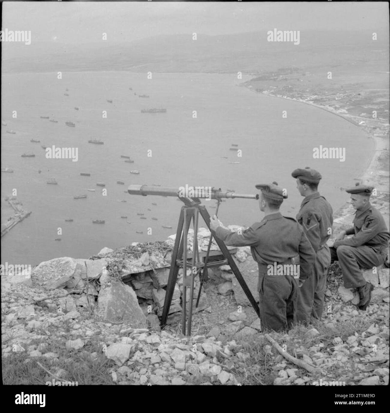 The British Army on Gibraltar 1942 Men of the Black Watch Regiment ...