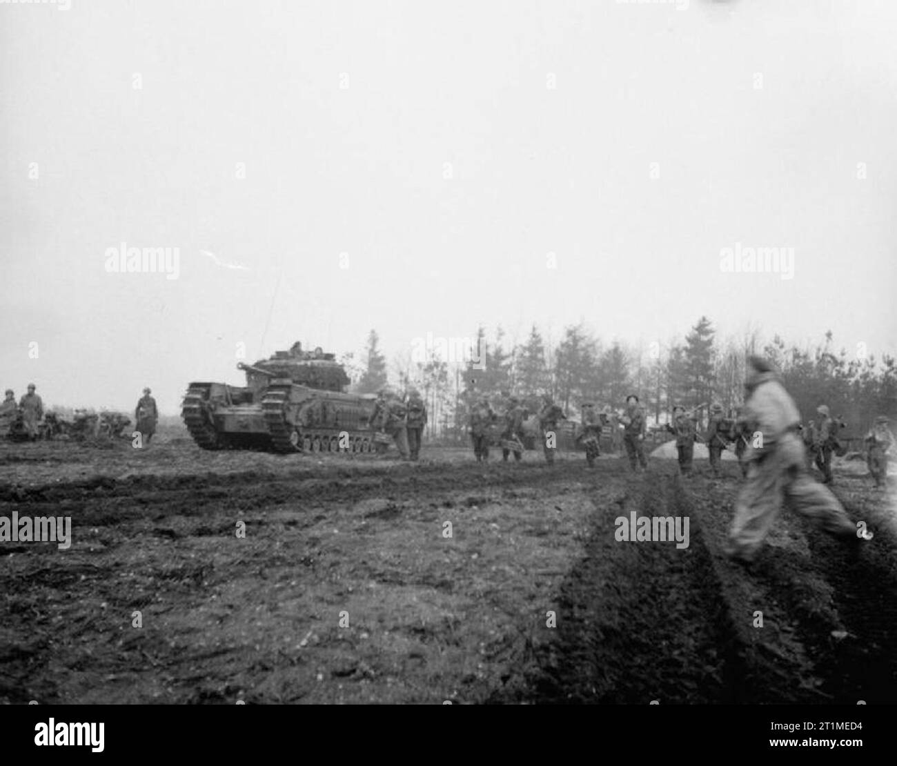 British Tanks and Afvs in Nw Europe 1944-45 Churchill tanks supporting ...