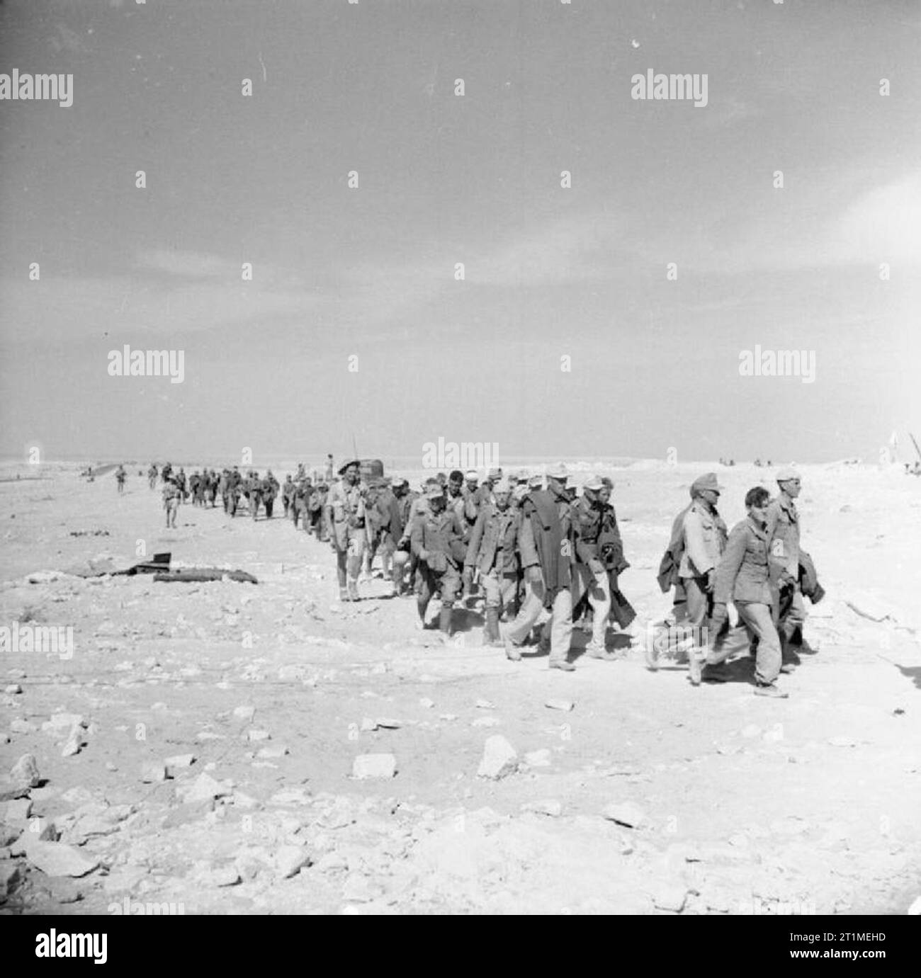 The Campaign in North Africa 1940-1943 El Alamein 1942: Some of the first prisoners to be ...