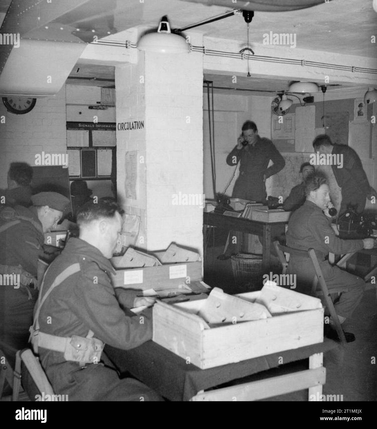 The Cabinet War Rooms during the Second World War Stock Photo - Alamy
