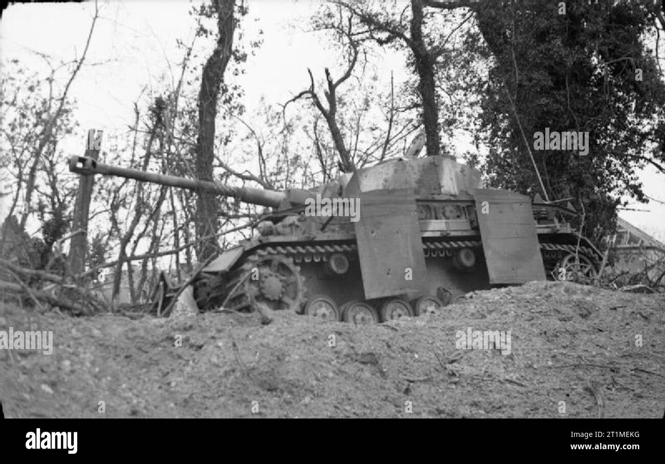 The Campaign in Normandy 1944 Knocked-out German PzKpfw IV tank, July ...