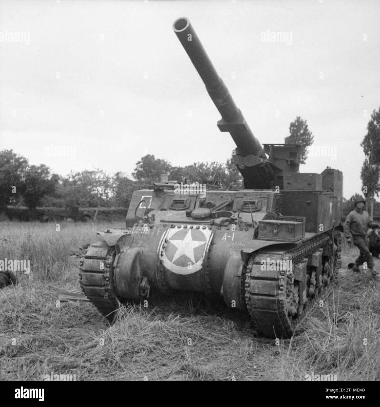 The Campaign in Normandy 1944 An American 155mm self-propelled gun of ...