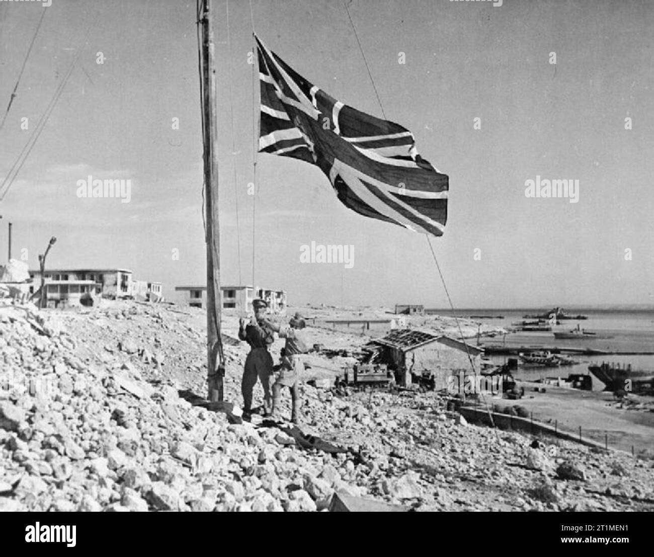 Eighth army tobruk Black and White Stock Photos & Images - Alamy