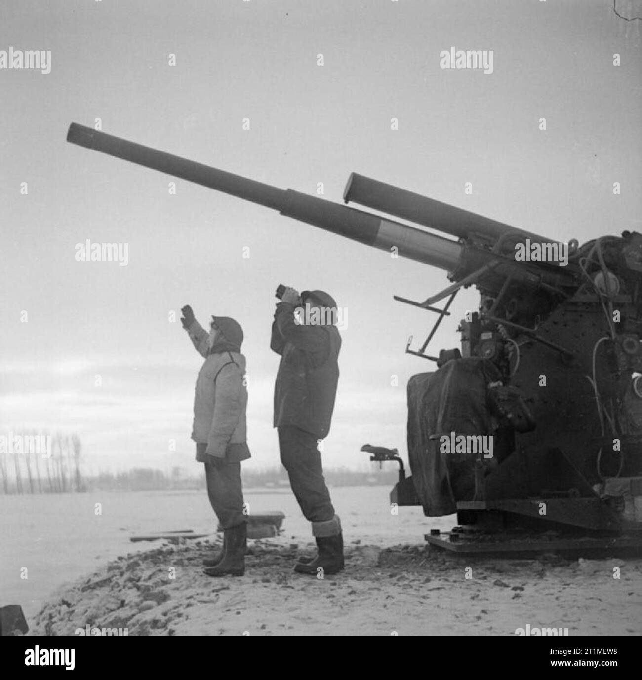 The Campaign in North West Europe 1944-45 3.7-inch anti-aircraft gun of ...