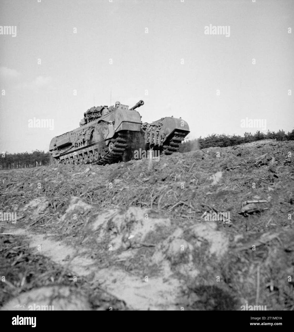 British Tanks in Nw Europe 1944-45 A Churchill tank of 6th Guards Tank ...