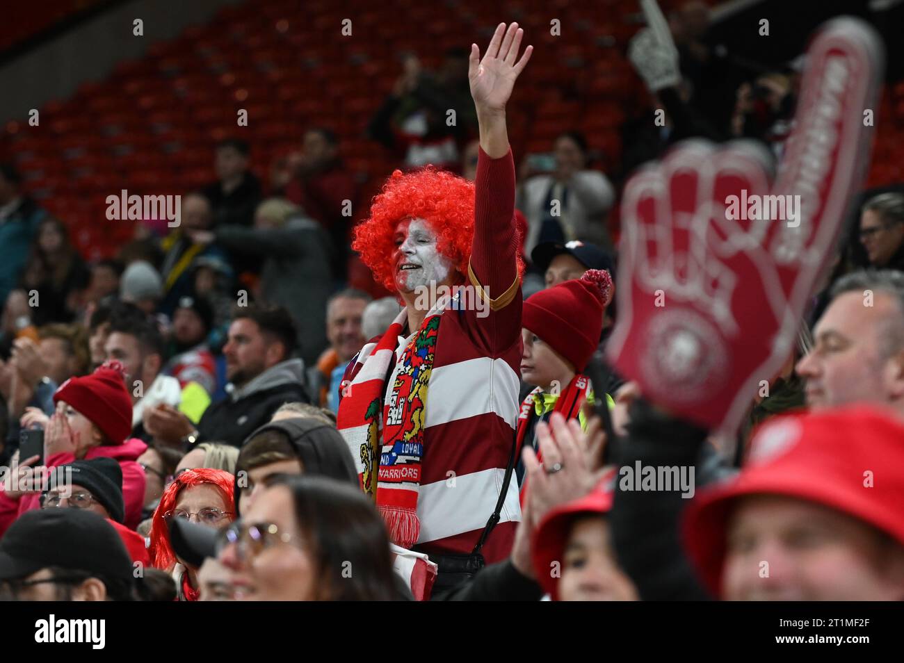 Wigan Warriors fan following the Betfred Super League Grand Final match ...