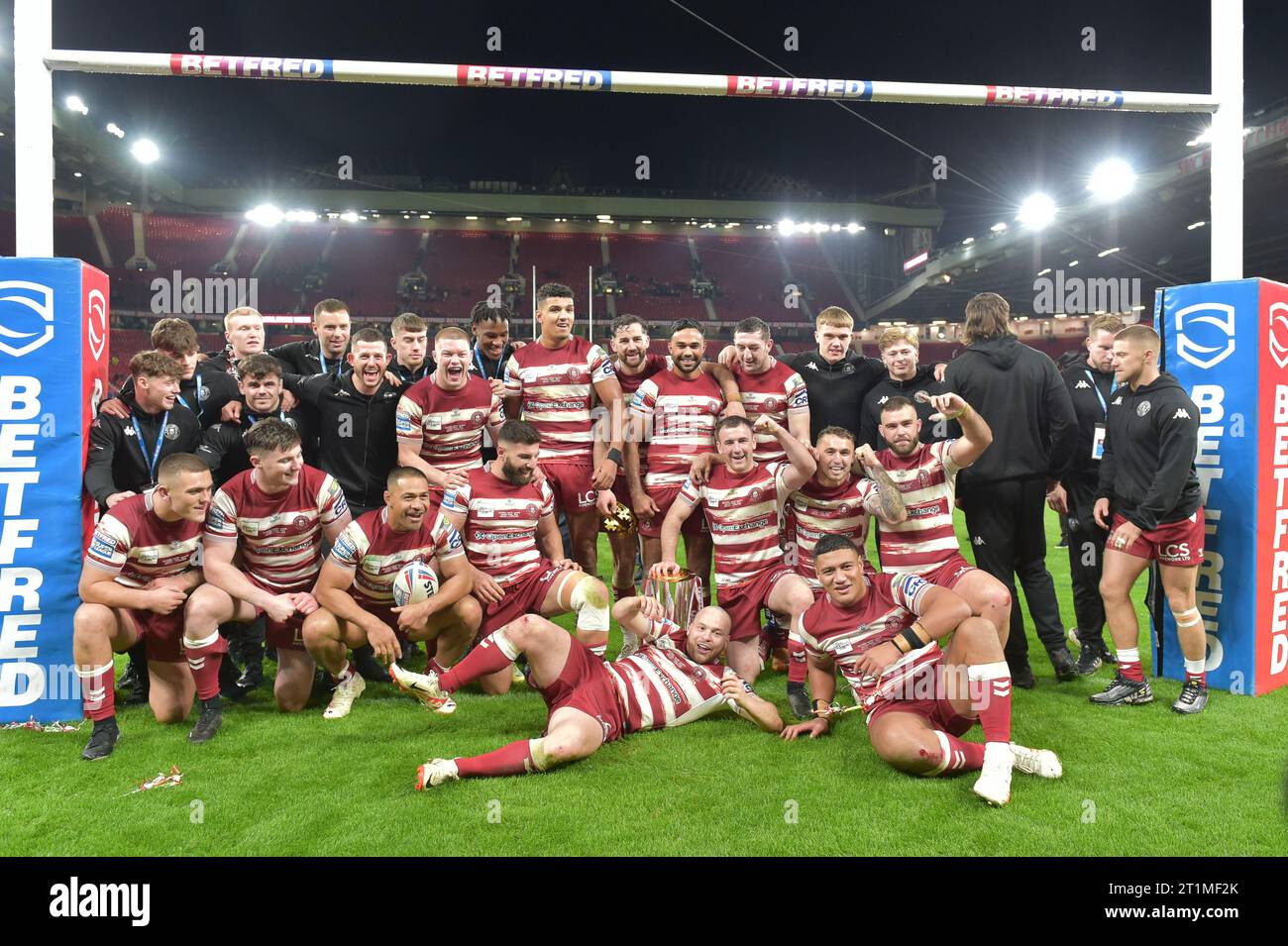 Wigan Warriors team photo following the Betfred Super League Grand ...