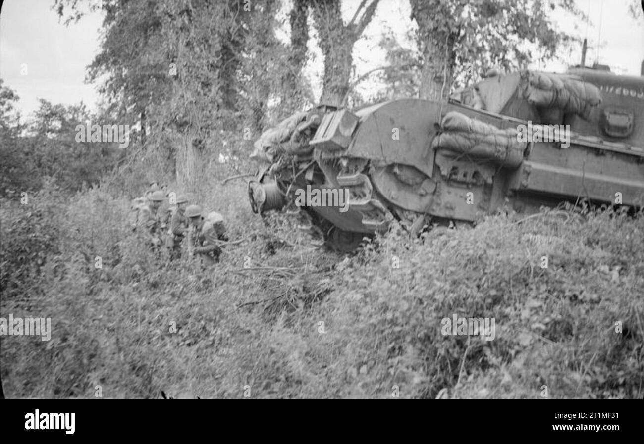 British Tanks Nw Europe 1944-45 Infantry of 15th Division with a ...