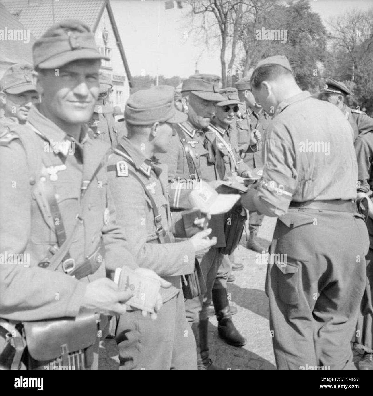 The Disarming of German Troops Crossing the Danish Border Into Germany ...