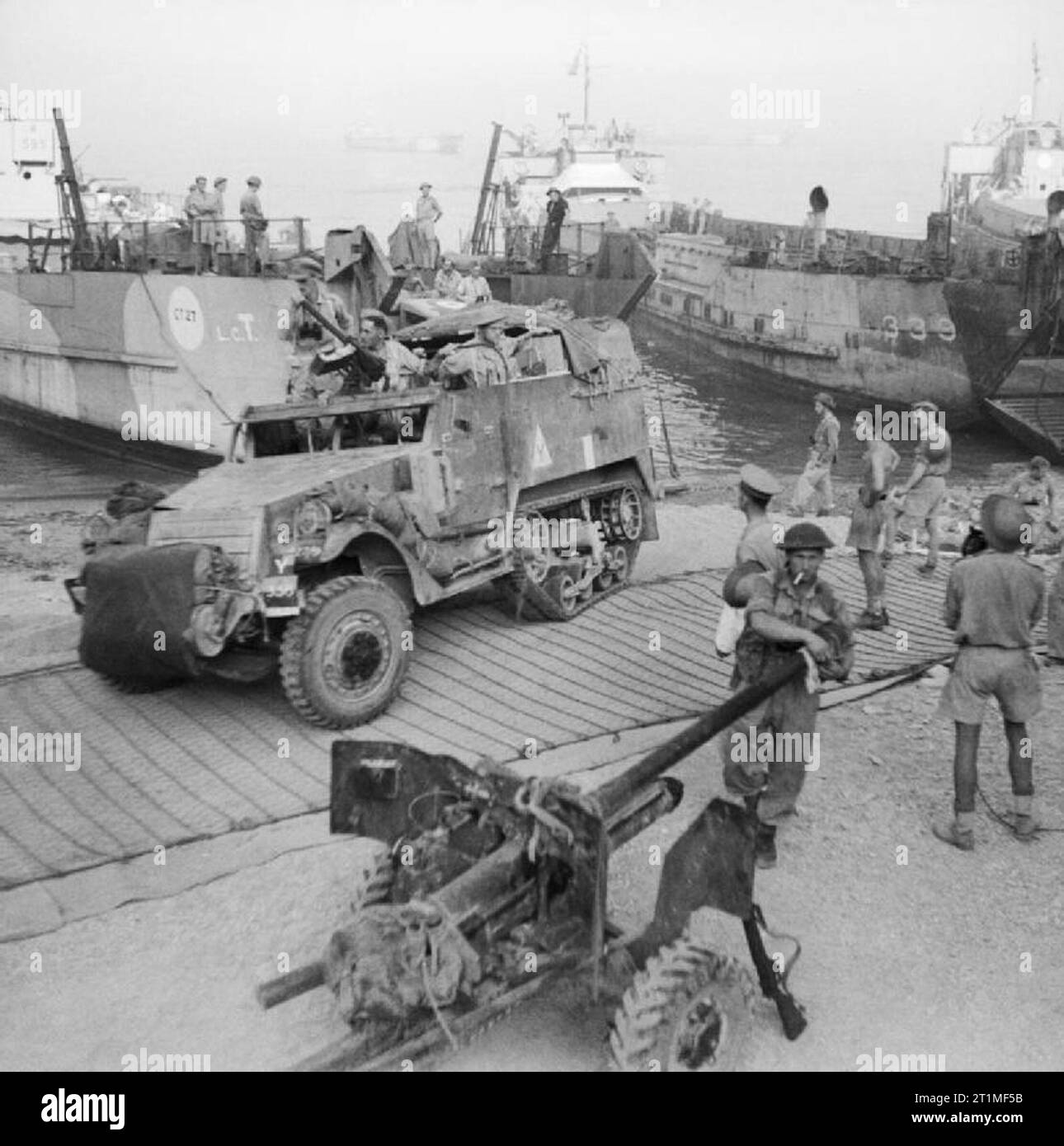 The Invasion of Italy September 1943 A half-track and 6-pdr anti-tank ...