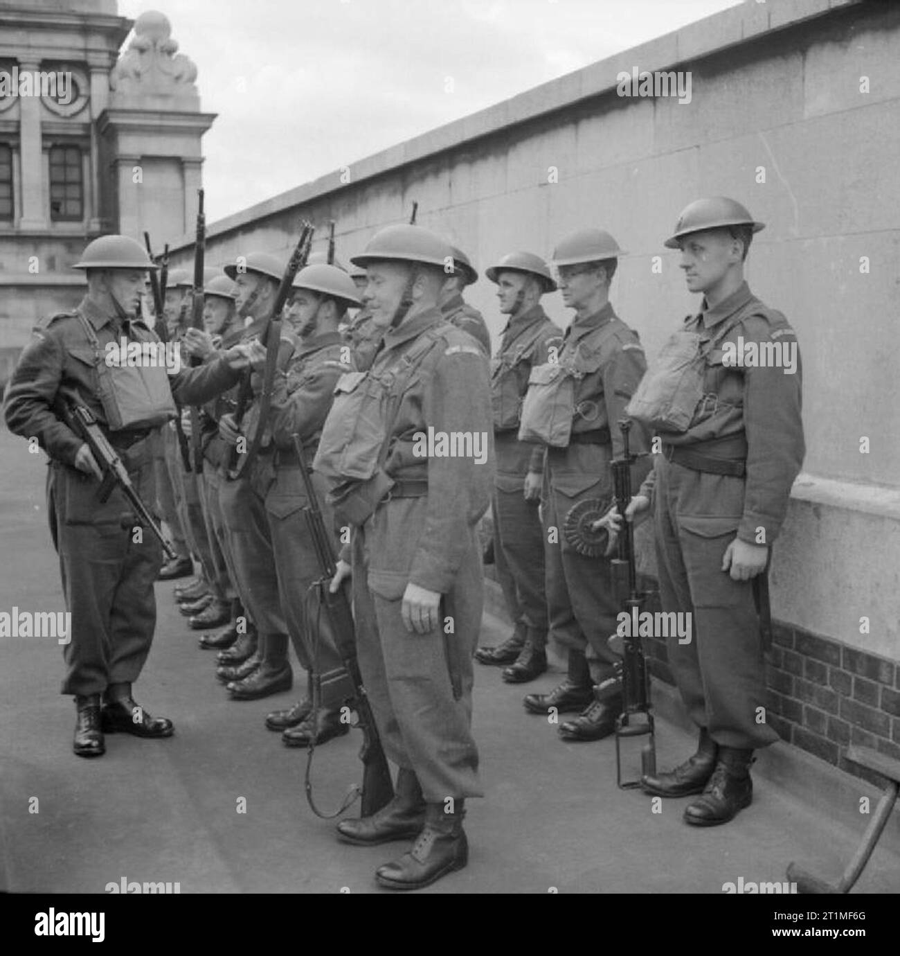 The Home Guard 1939-45 Men of the War Office Home Guard parade on the ...