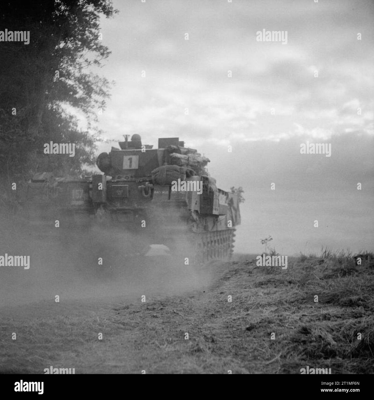 British Tanks Nw Europe 1944-45 A Churchill tank of 'B' Squadron, 107th ...
