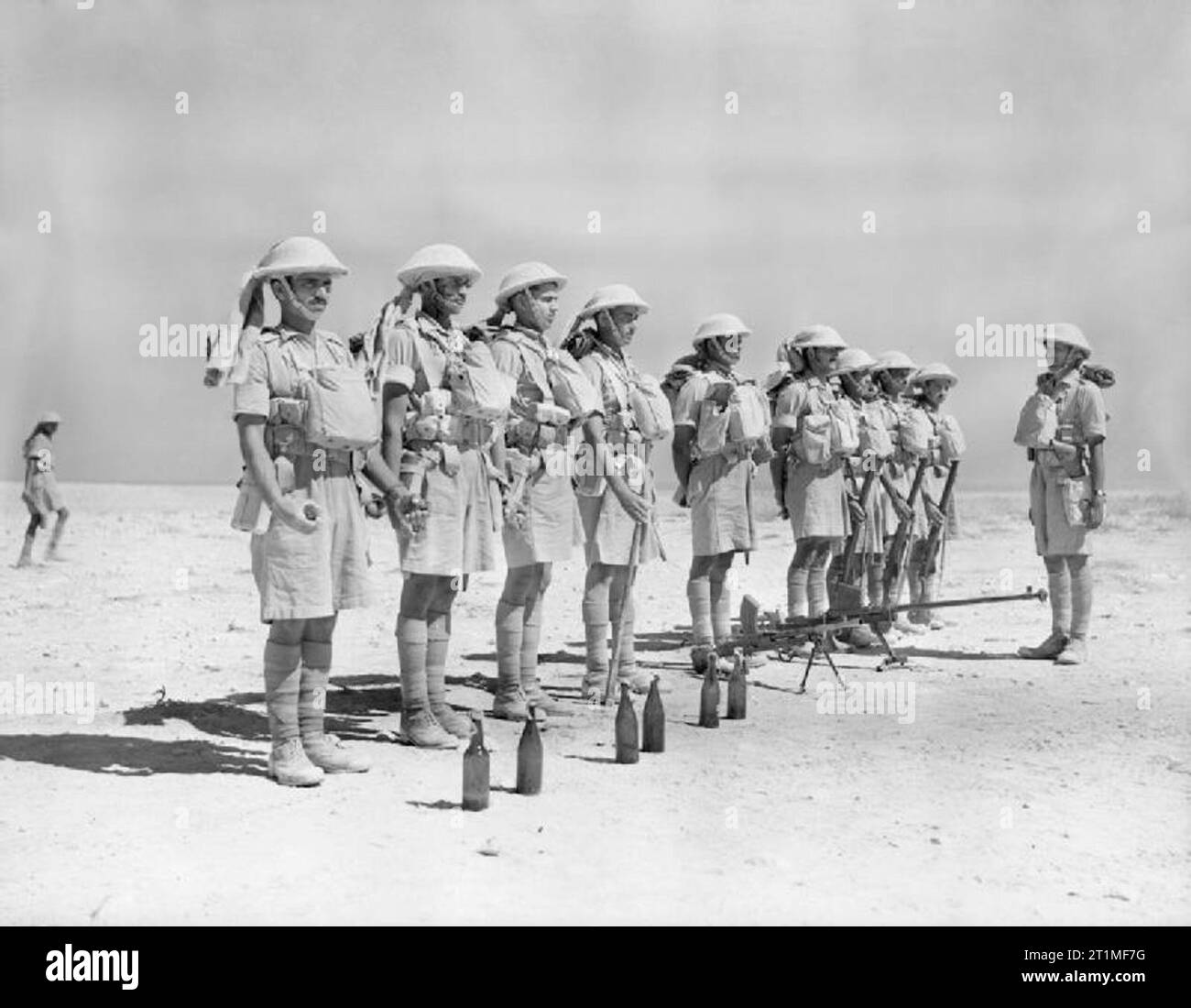 Indian troops in North Africa parade with a Boys anti-tank rifle and ...