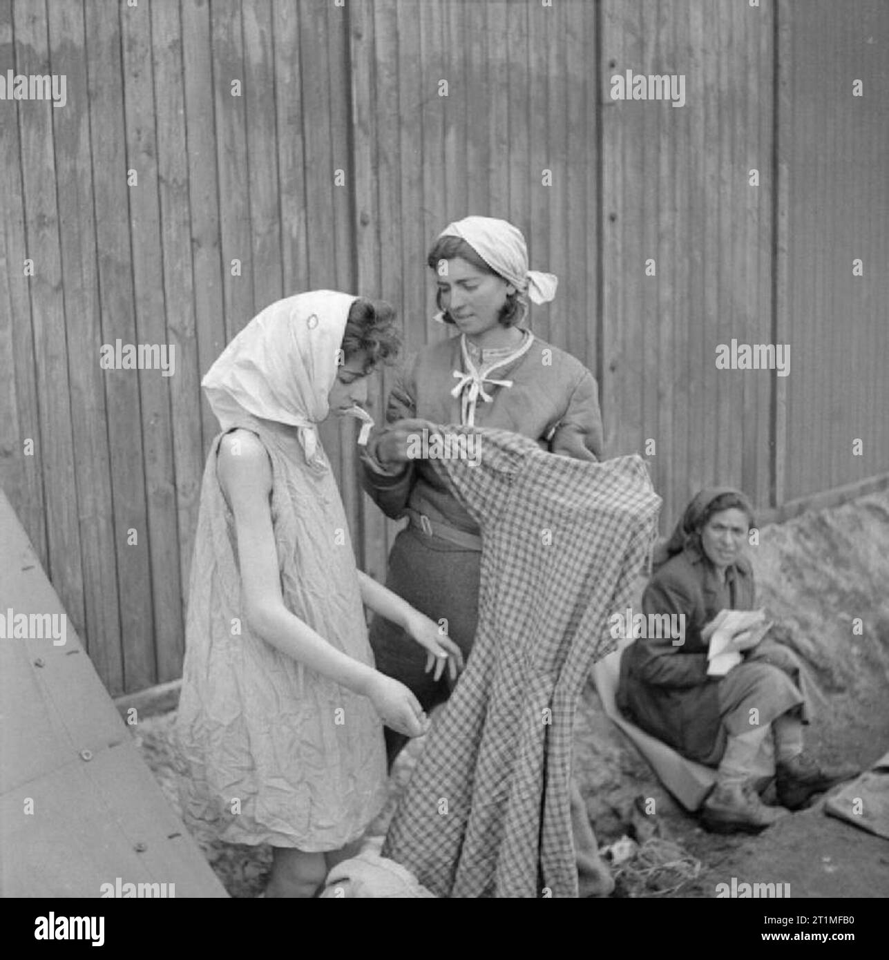 The Liberation of Bergen-belsen Concentration Camp, April 1945 A girl ...