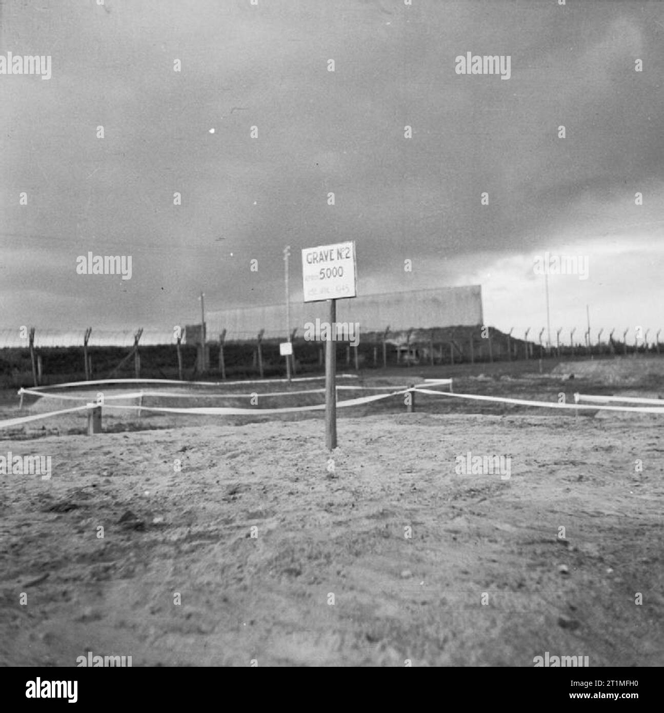 The Liberation of Bergen-belsen Concentration Camp, April 1945 View of ...