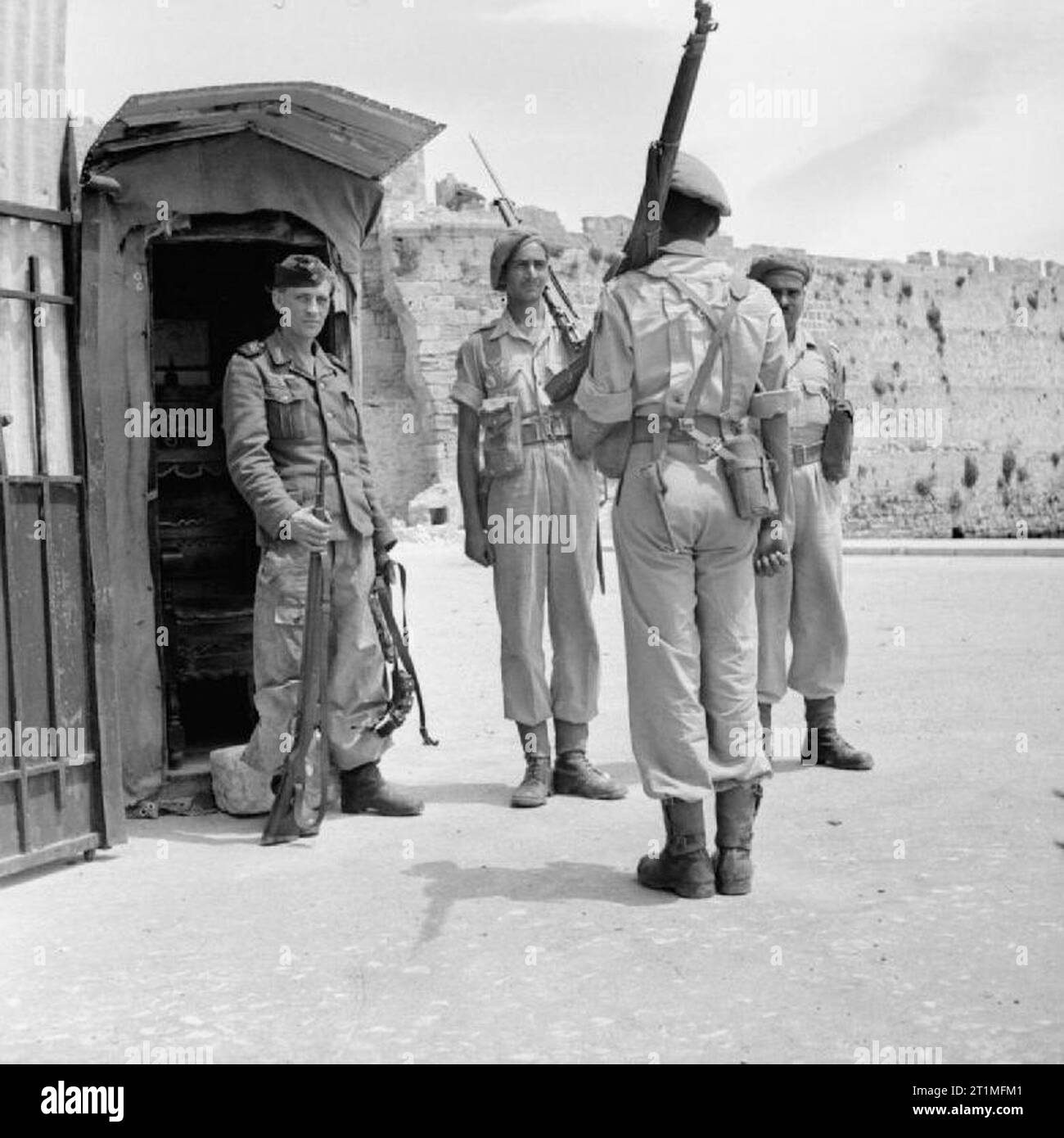 The Liberation of Rhodes, 1945 Men of the Bhopal Regiment take over a ...
