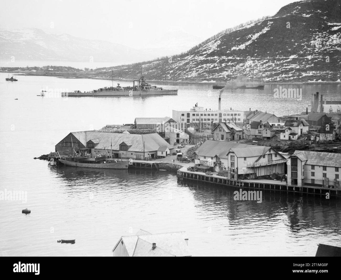 The Royal Navy during the Second World War View of one of the Norwegian ...