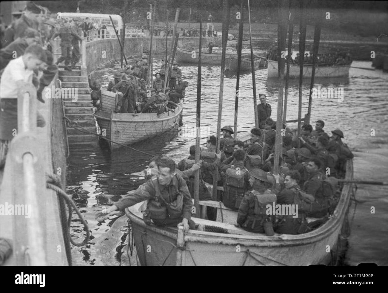 The Spitzbergen Raid 1941 Watched by an audience of local children ...