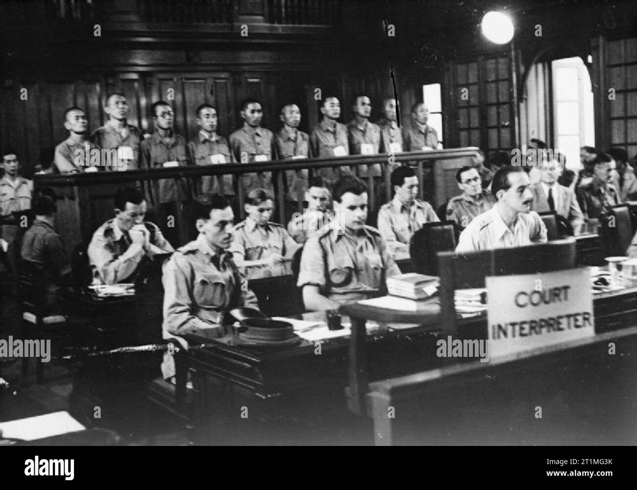 Trial of Japanese War Criminals in Singapore General view of the court ...