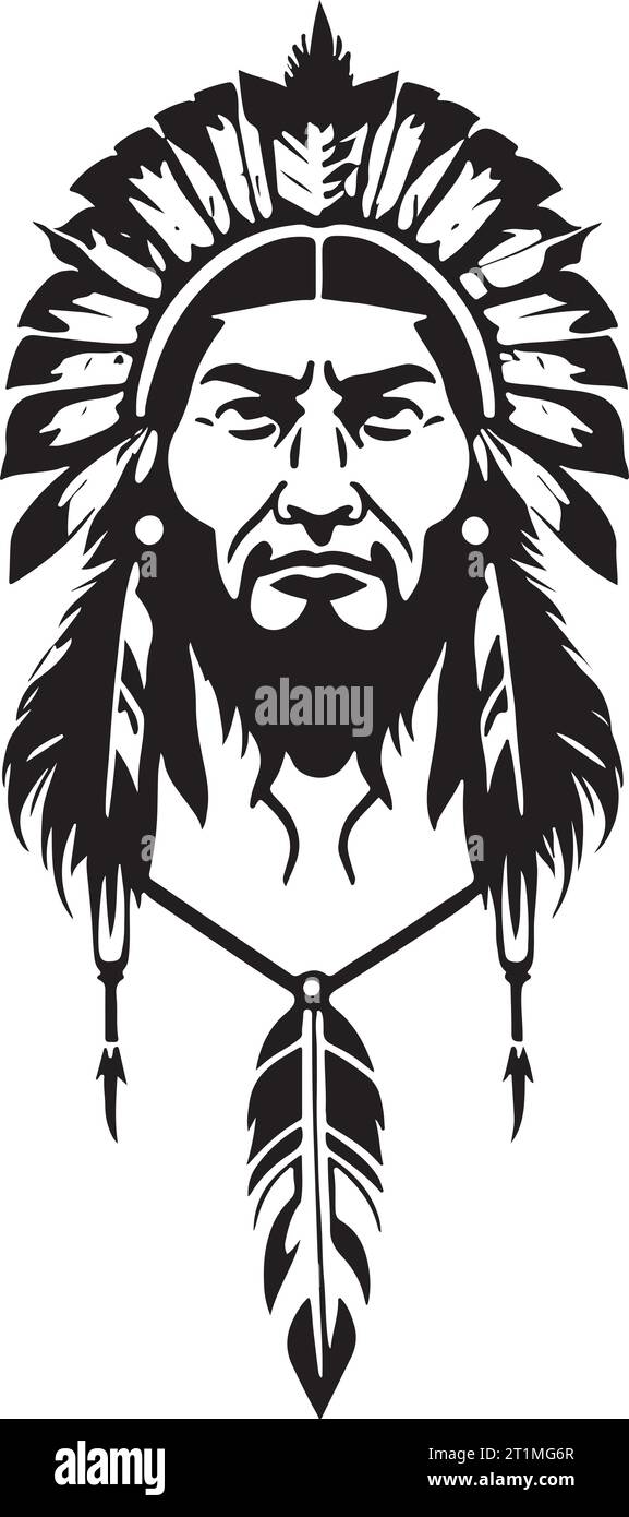 Gorgeous and lovely Native indians vector art Stock Vector Image & Art ...