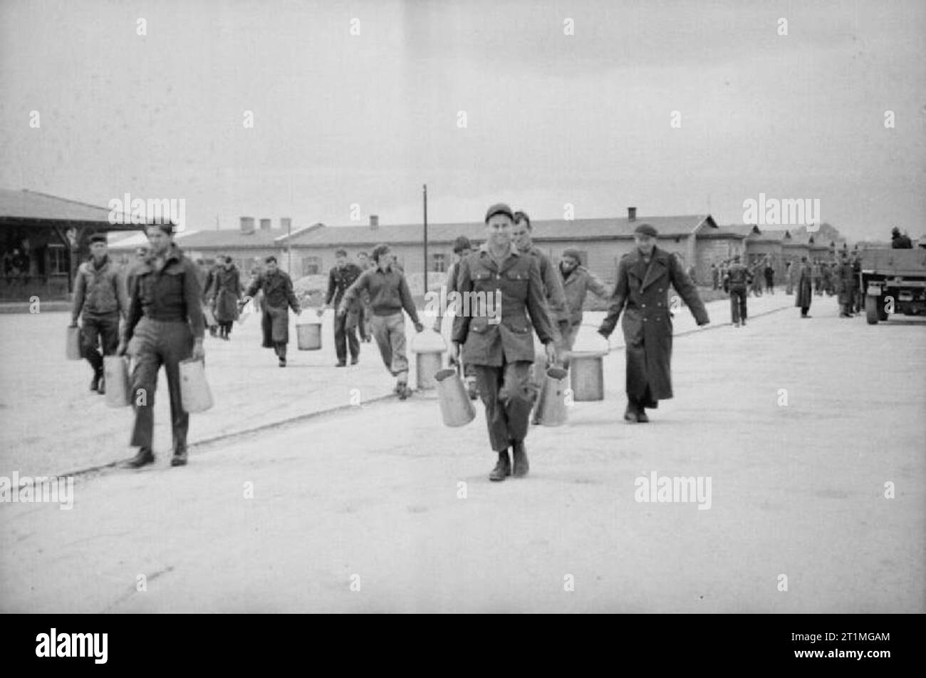 War Office Second World War Official Collection Camp rations coming ...