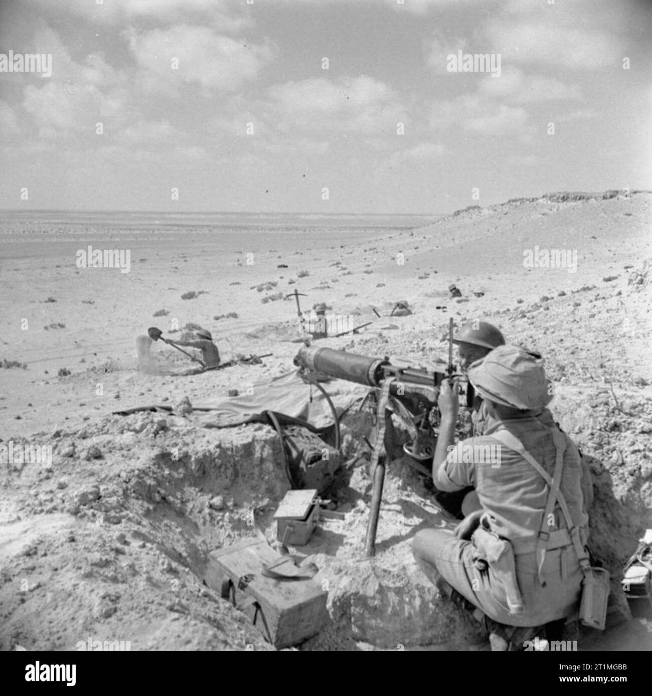 War Office Second World War Official Collection Soldiers in desert with ...