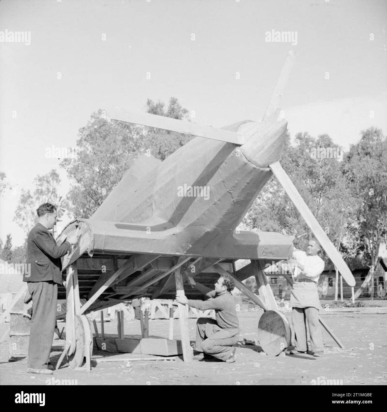 War Office Second World War Official Collection Dummy aircraft in ...
