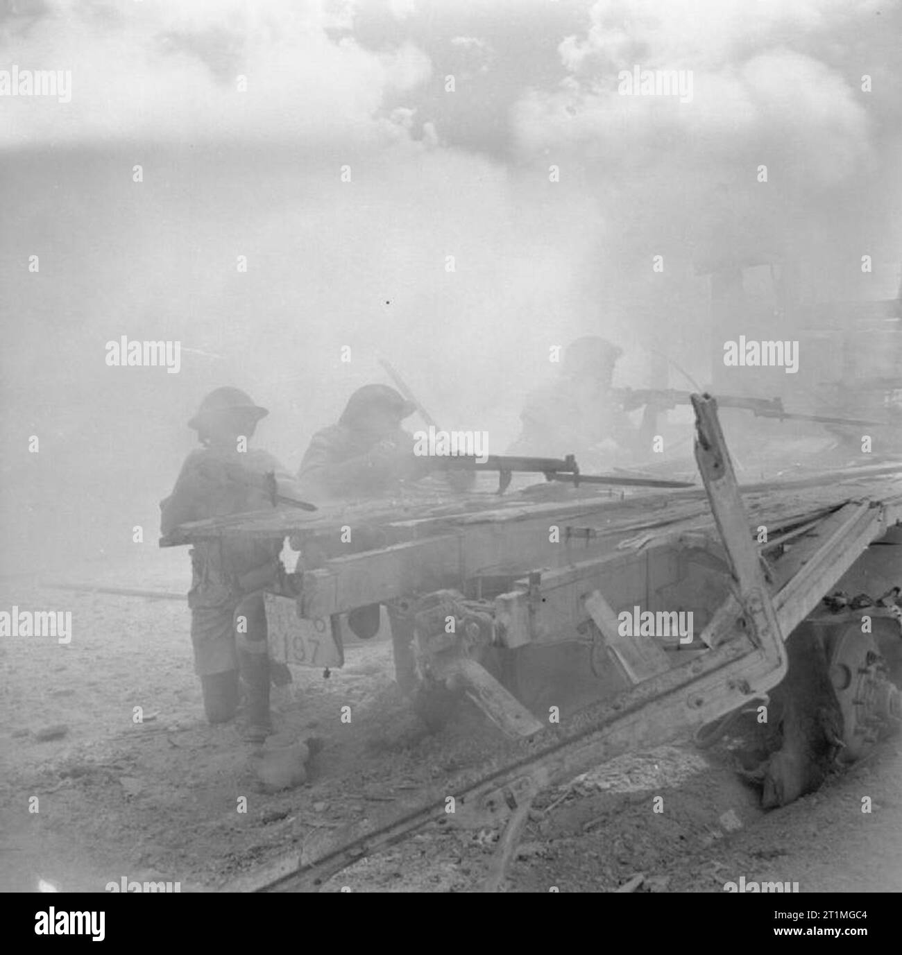 War Office Second World War Official Collection Soldiers fire through ...