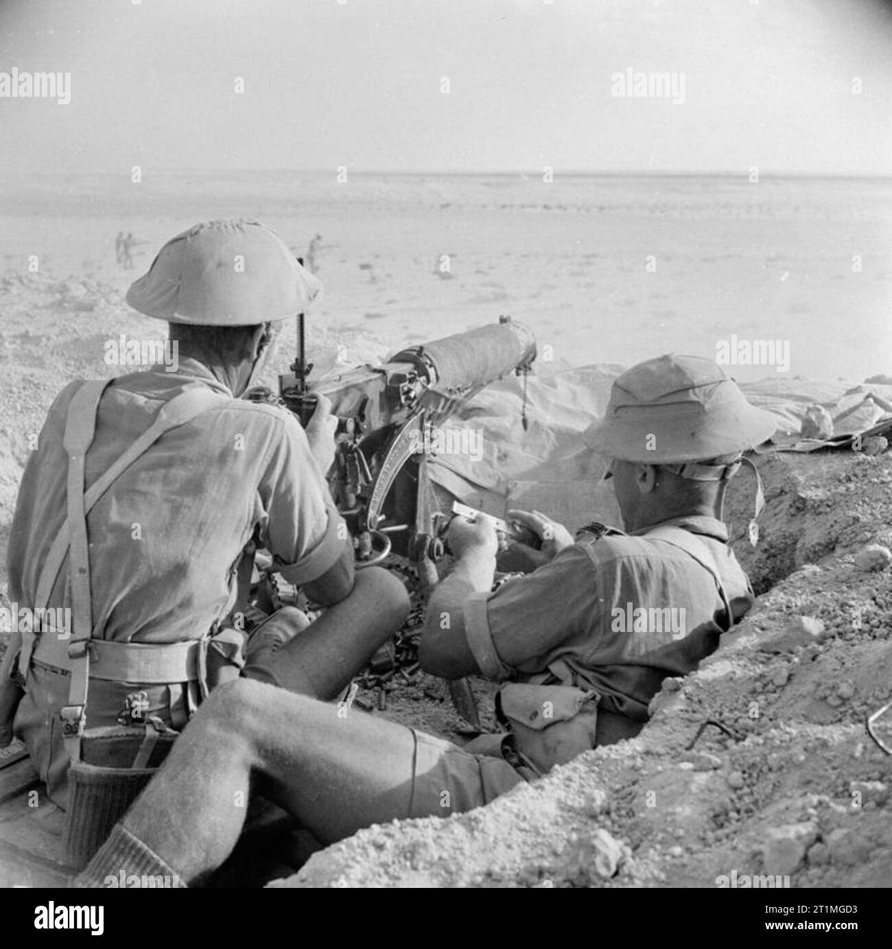 War Office Second World War Official Collection Soldiers in desert with ...