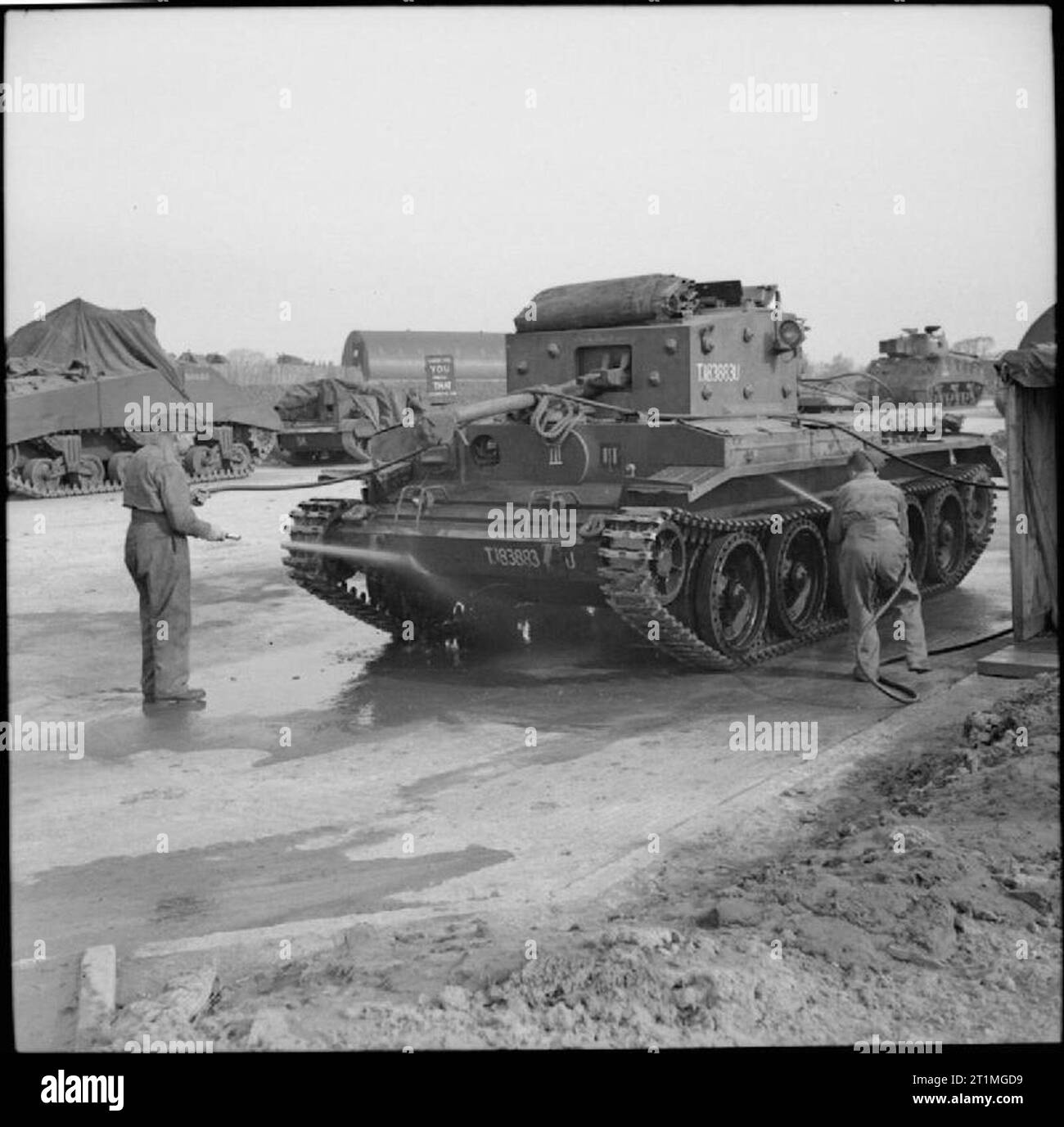 The British Army in the United Kingdom 1939-45 Centaur tank being ...