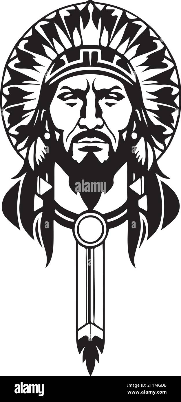 Fantastic and lovely Native indians vector art Stock Vector Image & Art ...