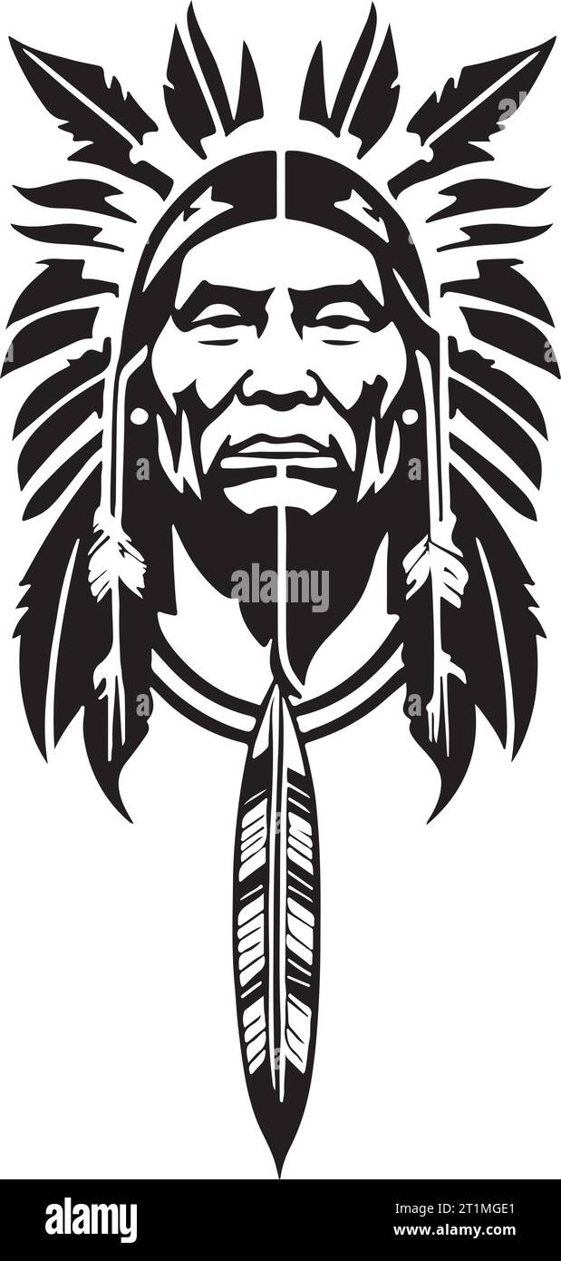 Pretty and lovely Native indians vector art Stock Vector Image & Art ...