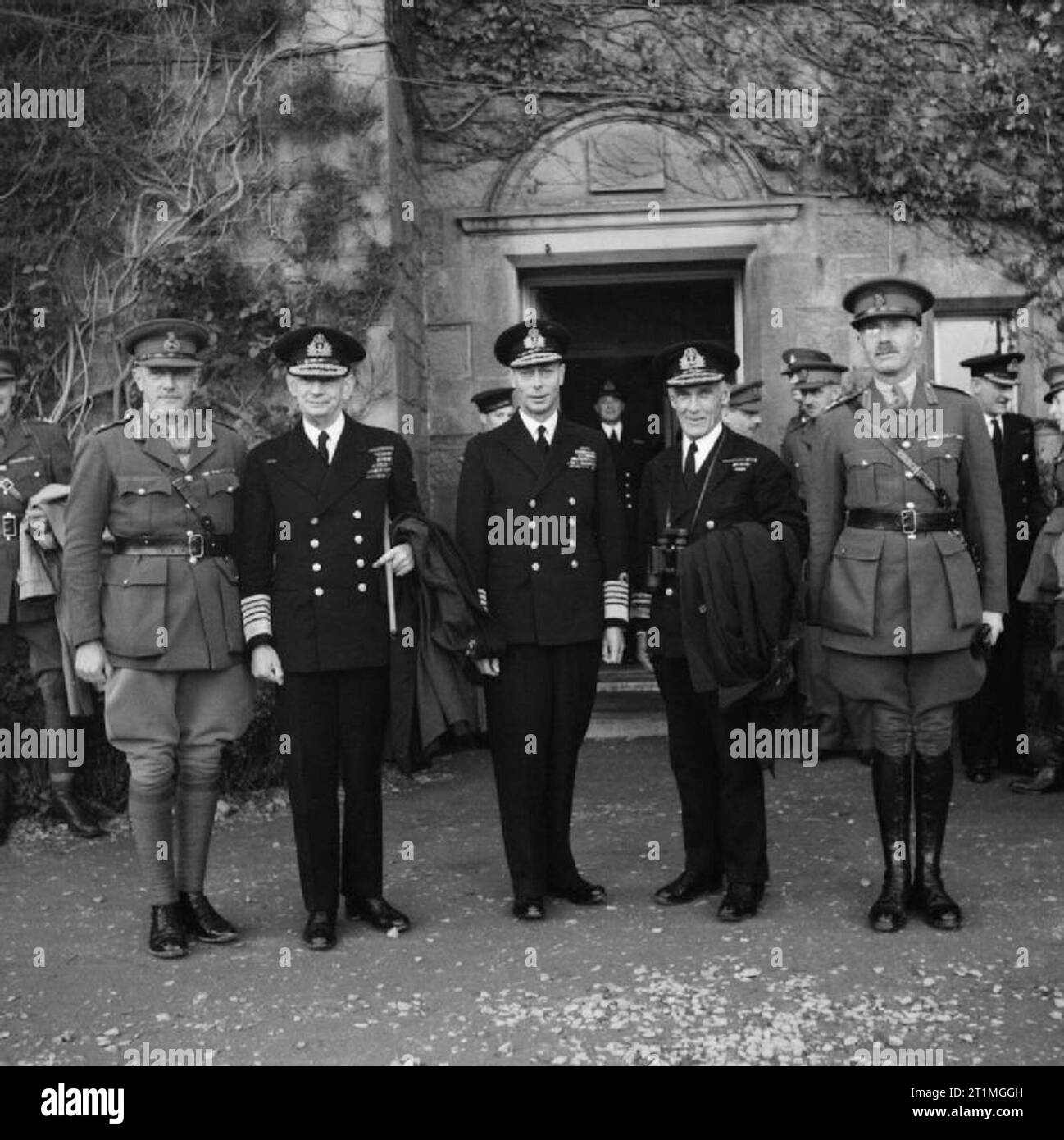 War Office Second World War Official Collection King visiting Scottish ...
