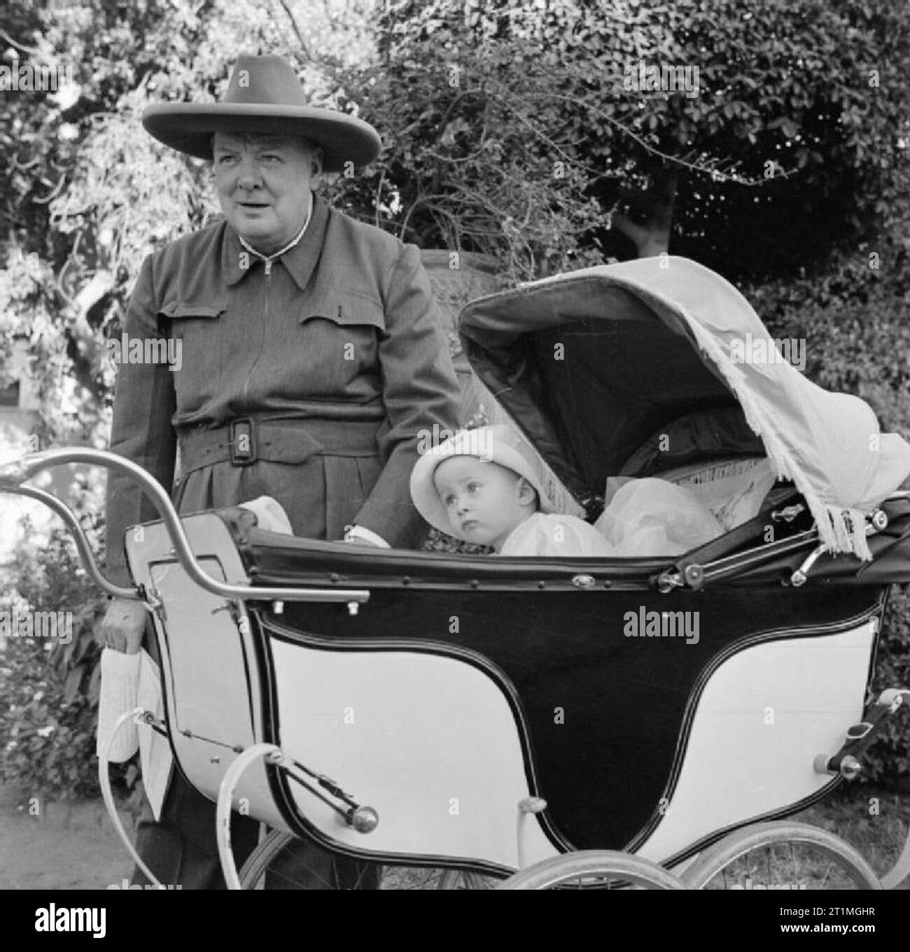 Winston Churchill at the British Embassy, Cairo, Egypt, 1942 The Prime ...