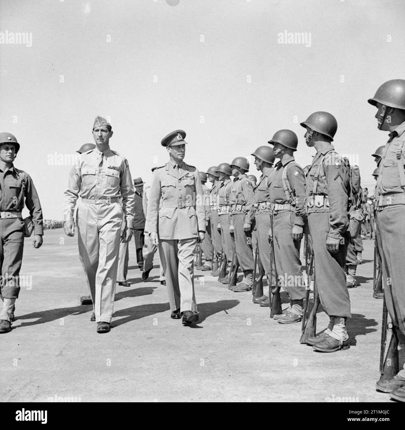 King George Vi in North Africa King George VI with General Clark ...