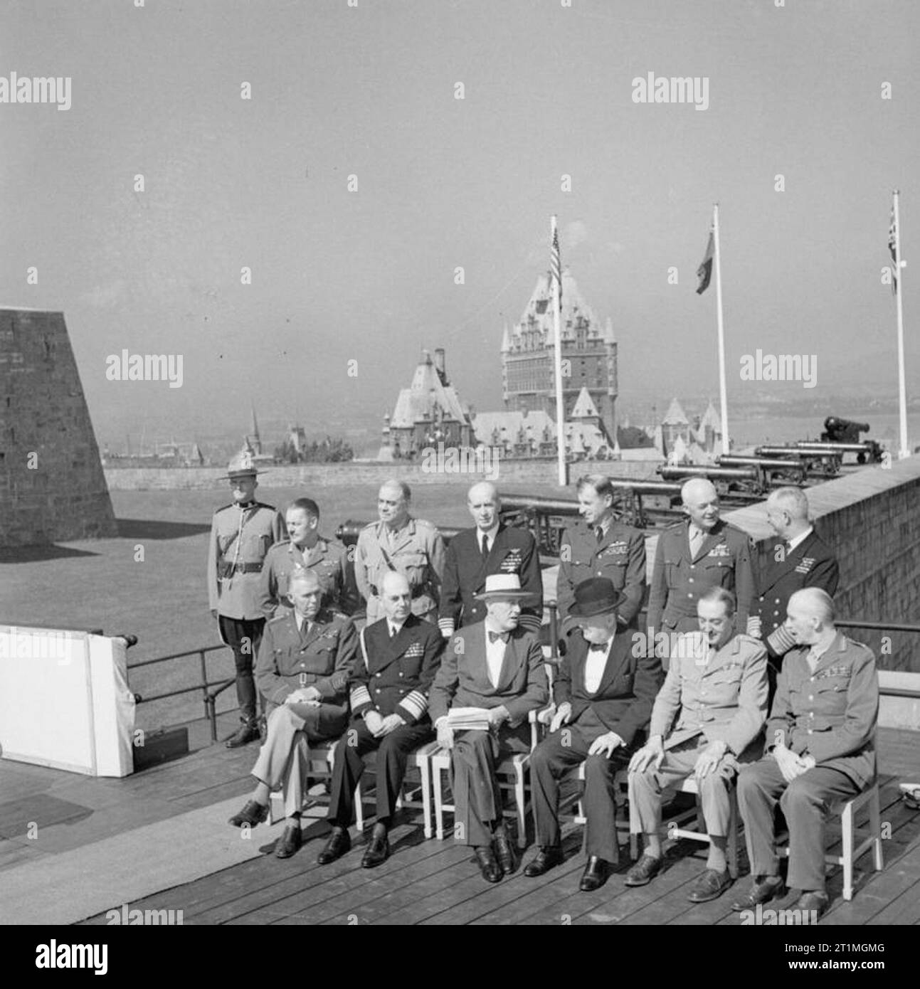 Winston Churchill at the Second Quebec Conference, September 1944 ...