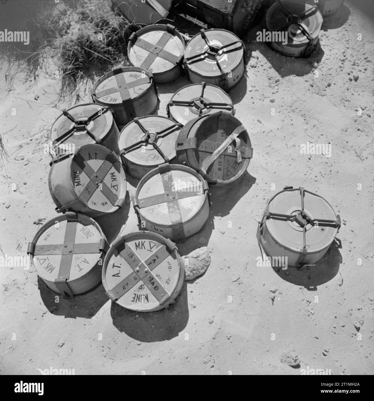 Commonwealth Forces in North Africa 1940-43 A group of Mk V mines about ...