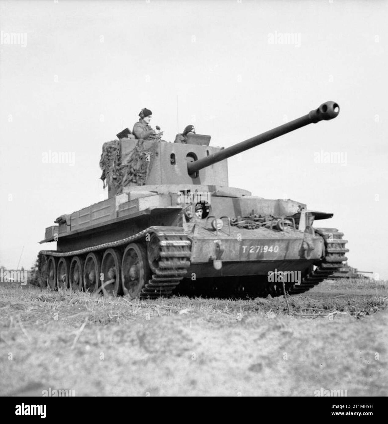 A Challenger tank of 15th/19th Hussars, 11th Armoured Division, Holland ...