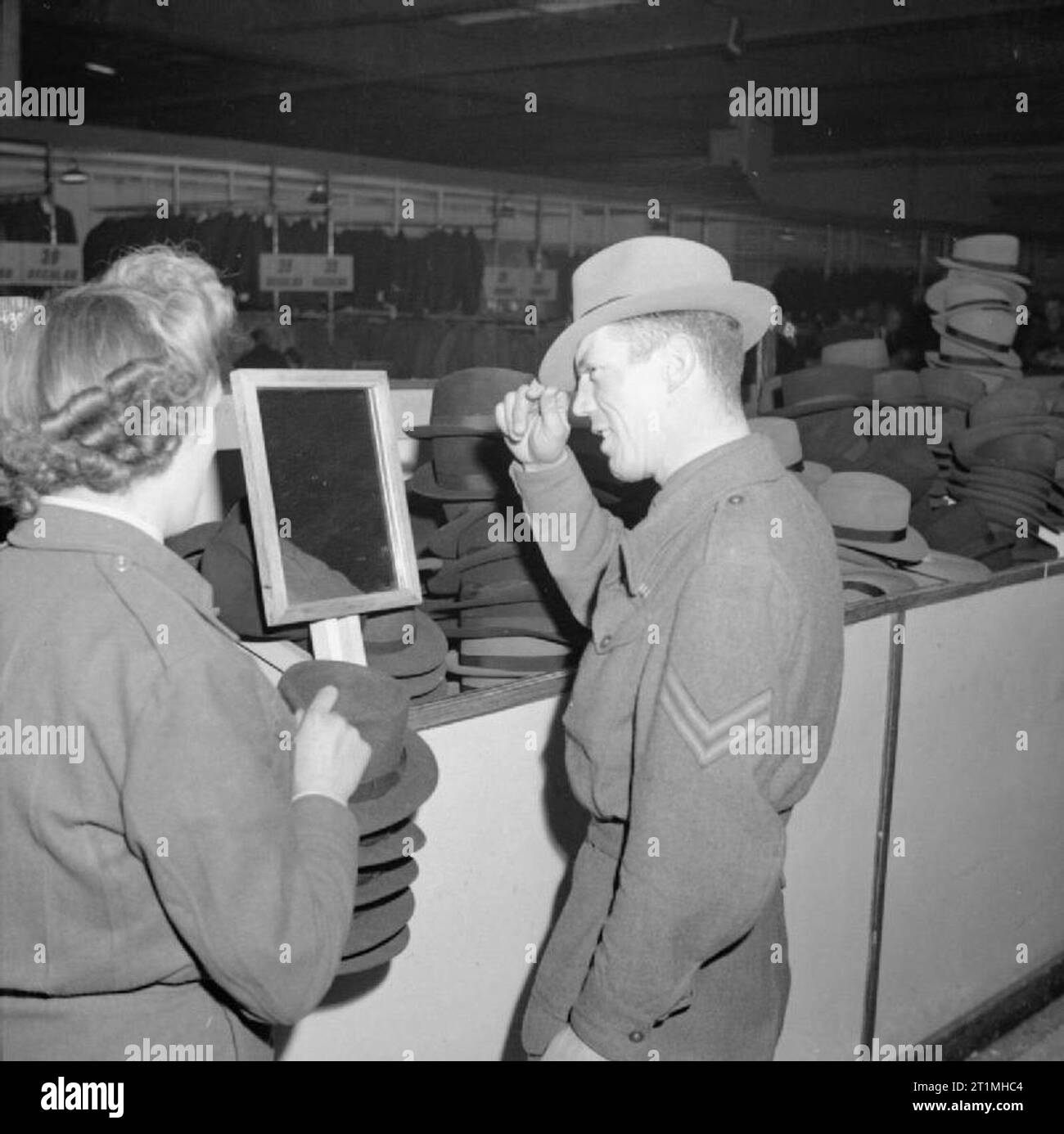Demobilisation of British Service Personnel. A member of the Auxiliary ...