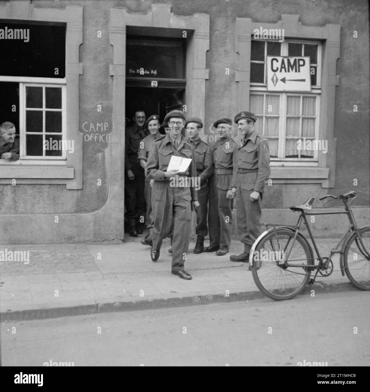 Demobilisation of the British Army Lance Corporal E Cowley of the Royal ...