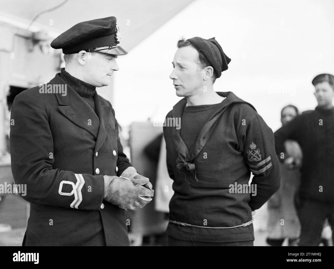 On Board the Destroyer HMS Pathfinder. 25 April 1942. Activities on ...