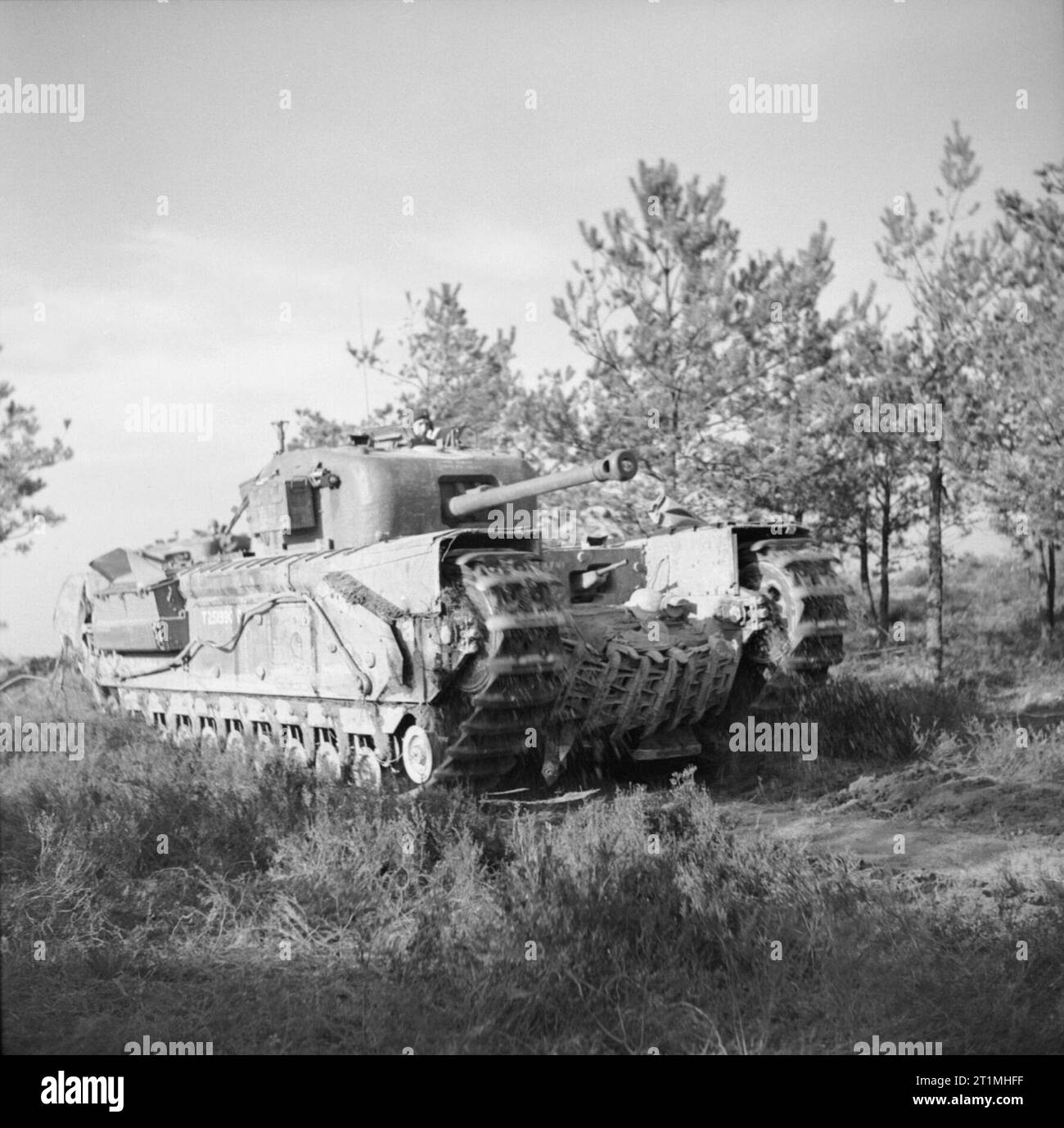 A Churchill tank of 9th Royal Tank Regiment, 31st Tank Brigade during ...
