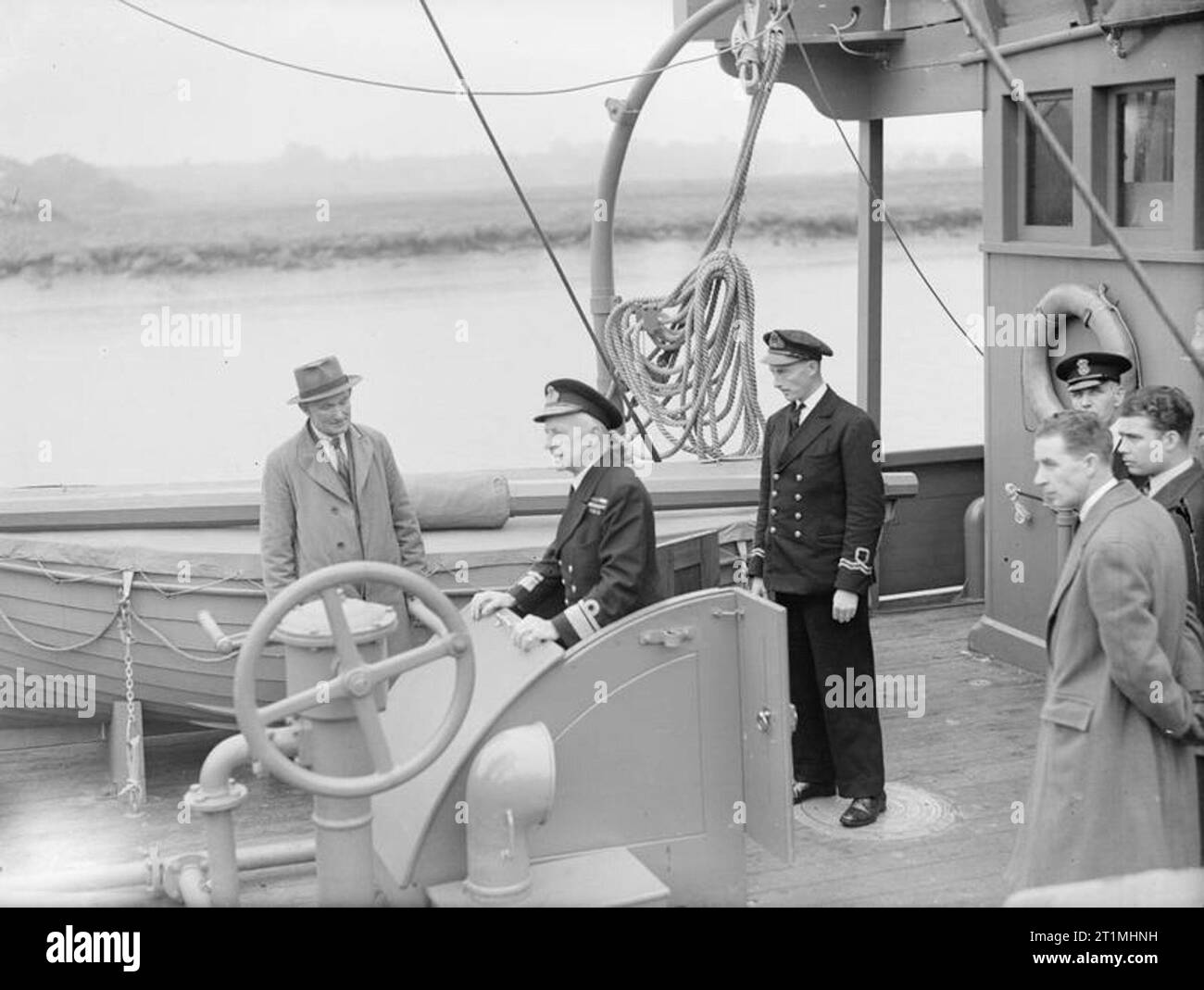 Rear-admiral Rogers Attends the Commisioning of a New Motor Minesweeper ...