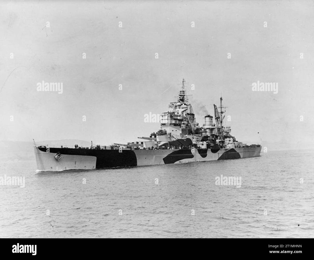 British Warships of the Second World War HMS HOWE on completion Stock ...