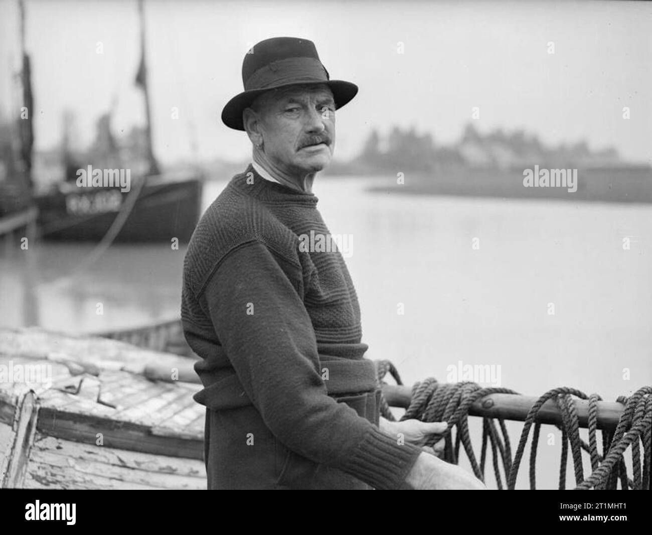 Seventy Year Old Skipper J C Locke, Is a Veteran of the Famous Dover Patrol. Rye, 6 November ...