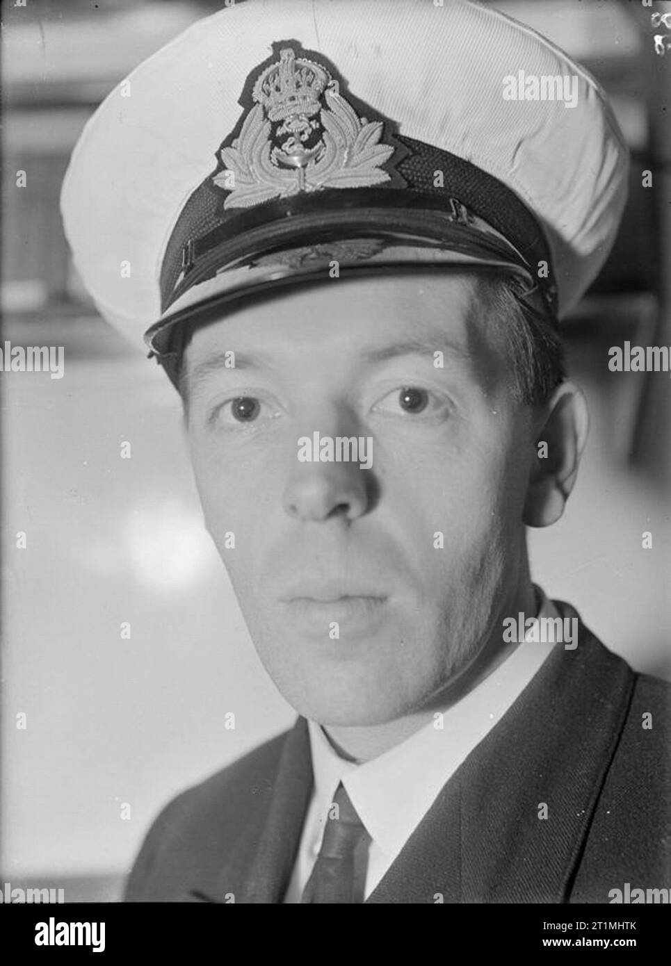Ship's Officers Aboard a British Aircraft Carrier. 4 January 1943 ...