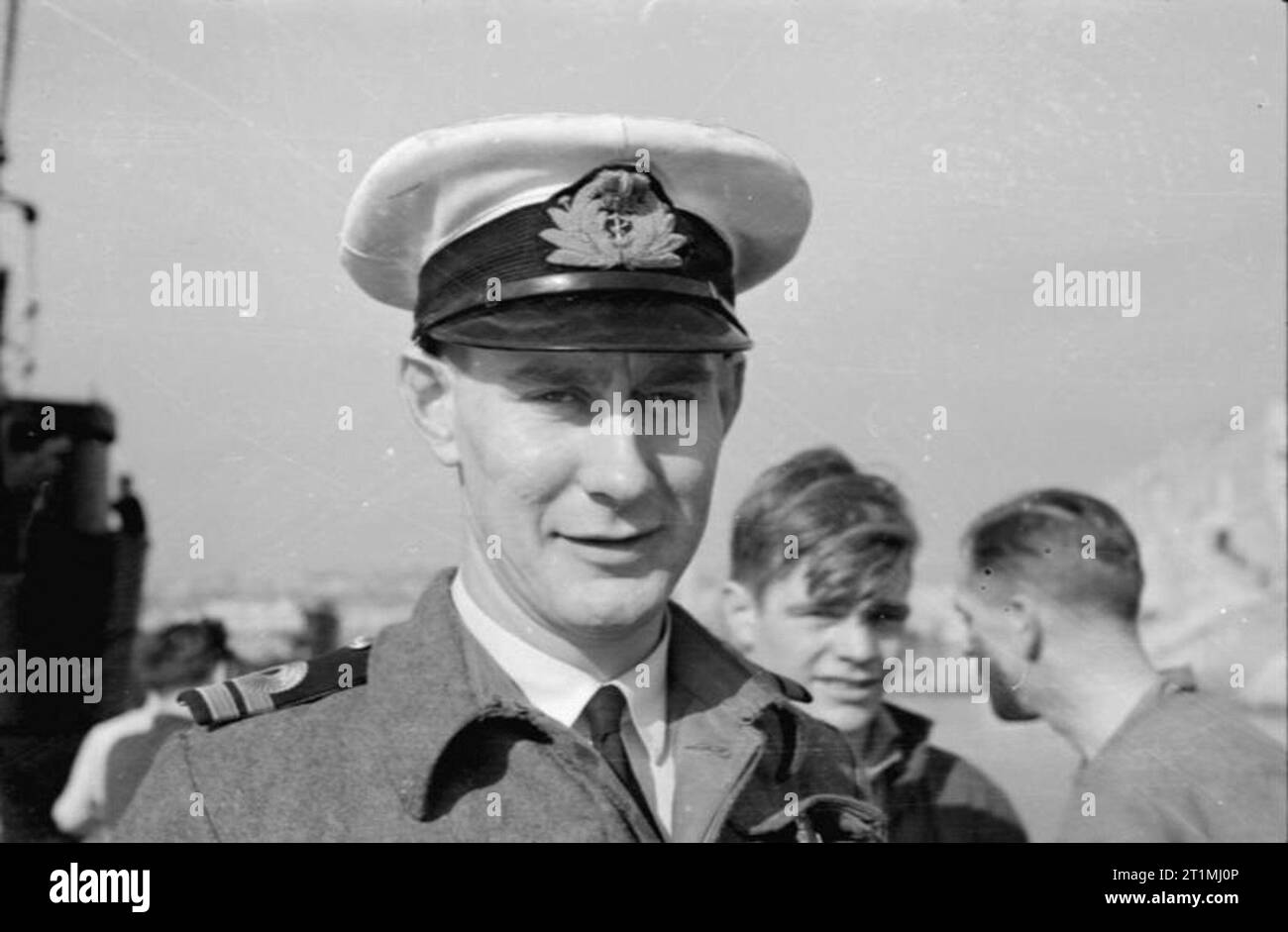 Submarine Officers. February and March 1943, at HMS Talbot, Malta ...