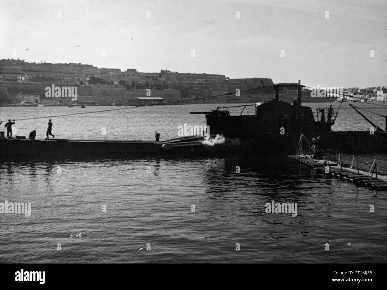 Submarines and Submarine Officers. 4 February 1943, Malta. HMS ...
