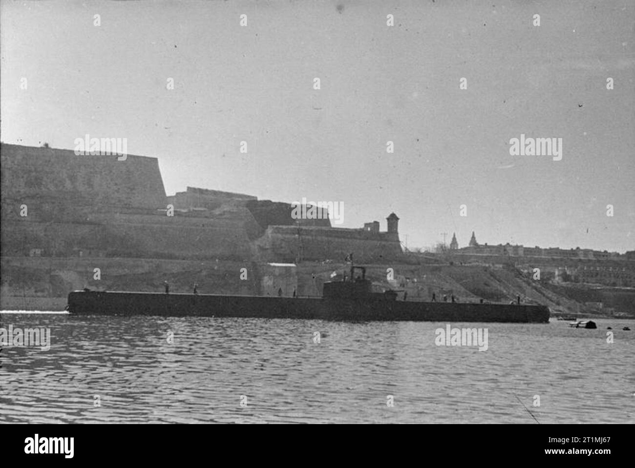 Submarines and Submarine Officers. 4 February 1943, Malta. HMS RORQUAL ...
