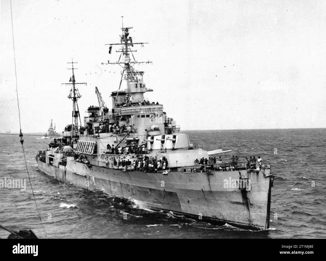 The British Pacific Fleet 1944-1945 HMCS UGANDA, a cruiser transferred ...